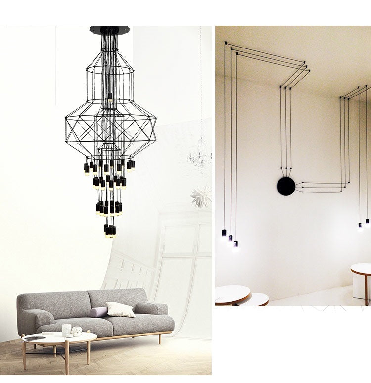 Nordic Minimalist Abstract Pendant Light – GabyBerg Design