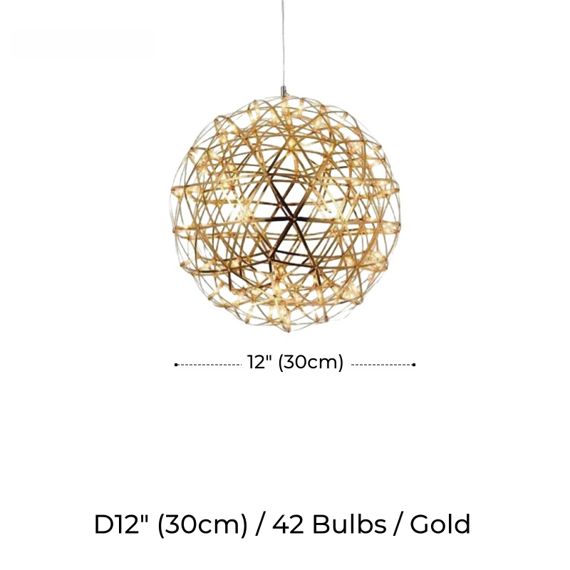 LED Sphere Pendant Light – Modern Geometric Globe Chandelier for Dining ...