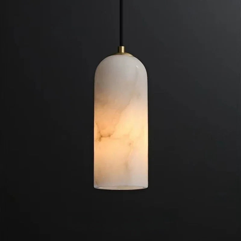 Natural Alabaster Lighting, Minimalist Alabaster Pendant Light, Soft ...