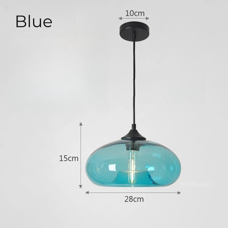 Simple Pure Oval Glass Pendant Lights – GabyBerg Design
