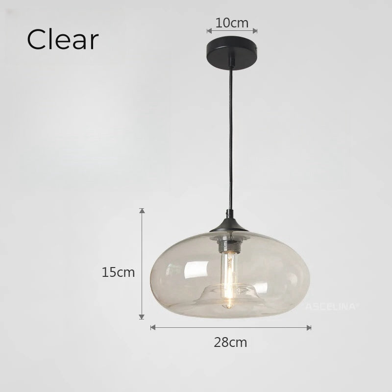 Simple Pure Oval Glass Pendant Lights – GabyBerg Design