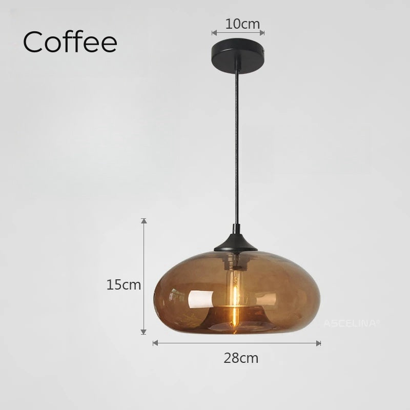 Simple Pure Oval Glass Pendant Lights – GabyBerg Design