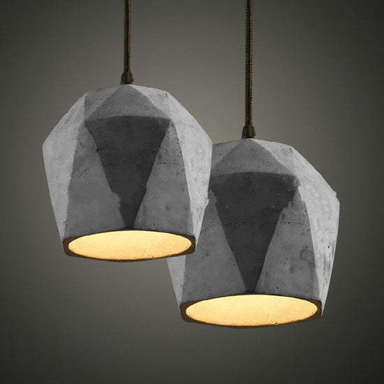 Industrial Rustic Concrete Pendant Lights – GabyBerg Design
