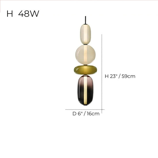 Pebble Tube LED Pendant Lights – GabyBerg Design