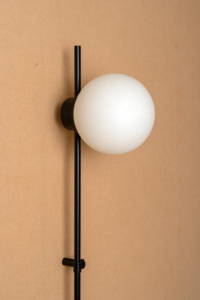 Nordic Minimalist White Globe Wall Light – GabyBerg Design