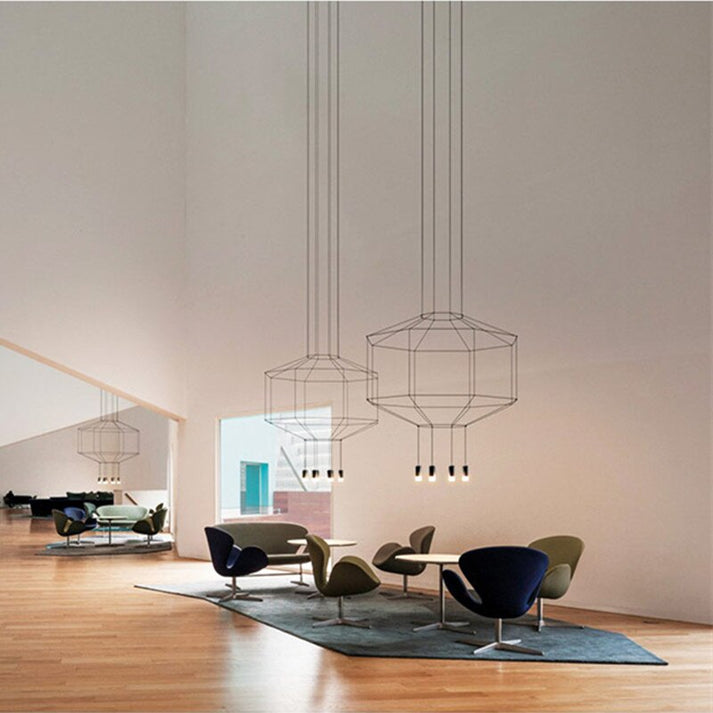 Nordic Minimalist Abstract Pendant Light – GabyBerg Design