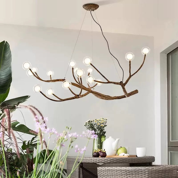 Rustic Tree Branch Chandelier – Nature-Inspired Interiors Home Decor ...