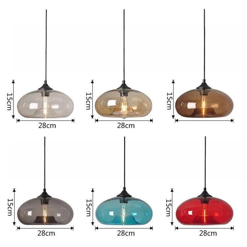 Simple Pure Oval Glass Pendant Lights – GabyBerg Design