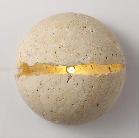 Natural Stone Travertine Hallway Wall Sconces – GabyBerg Design