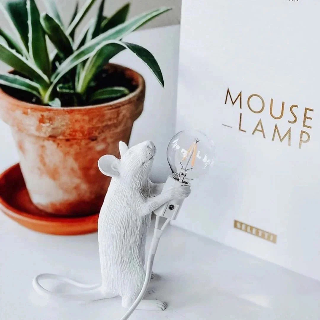 Indoor Mouse Sculpture Lamp, USB Plug – GabyBerg Design