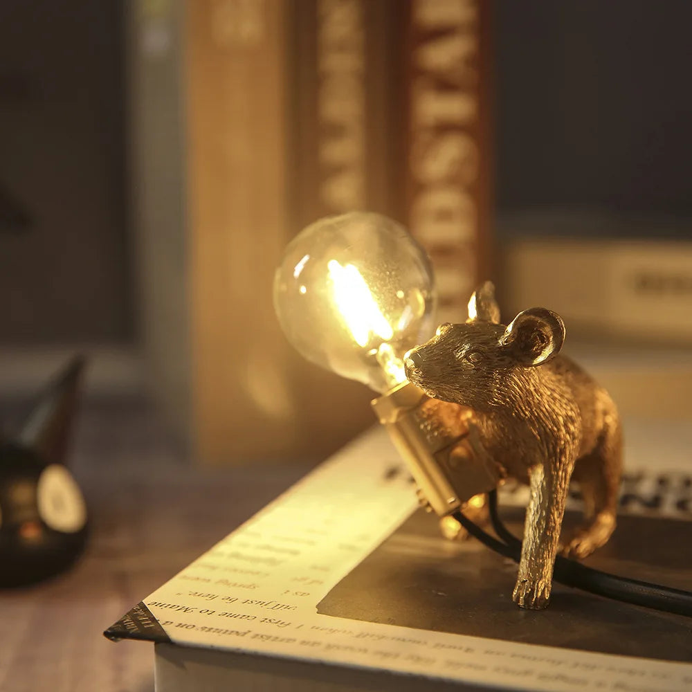 Indoor Mouse Sculpture Lamp, USB Plug – GabyBerg Design