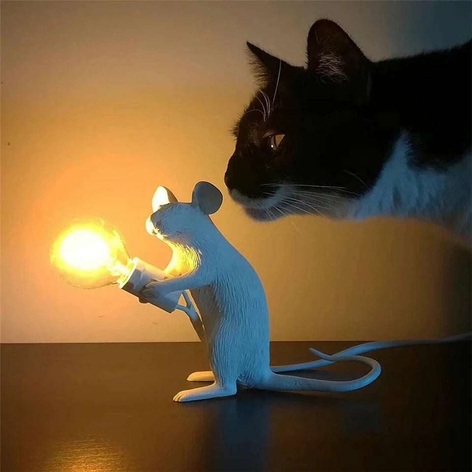 Indoor Mouse Sculpture Lamp, USB Plug – GabyBerg Design