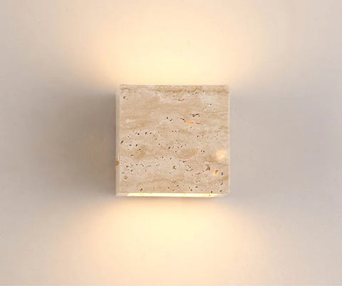 Natural Stone Travertine Hallway Wall Sconces – GabyBerg Design