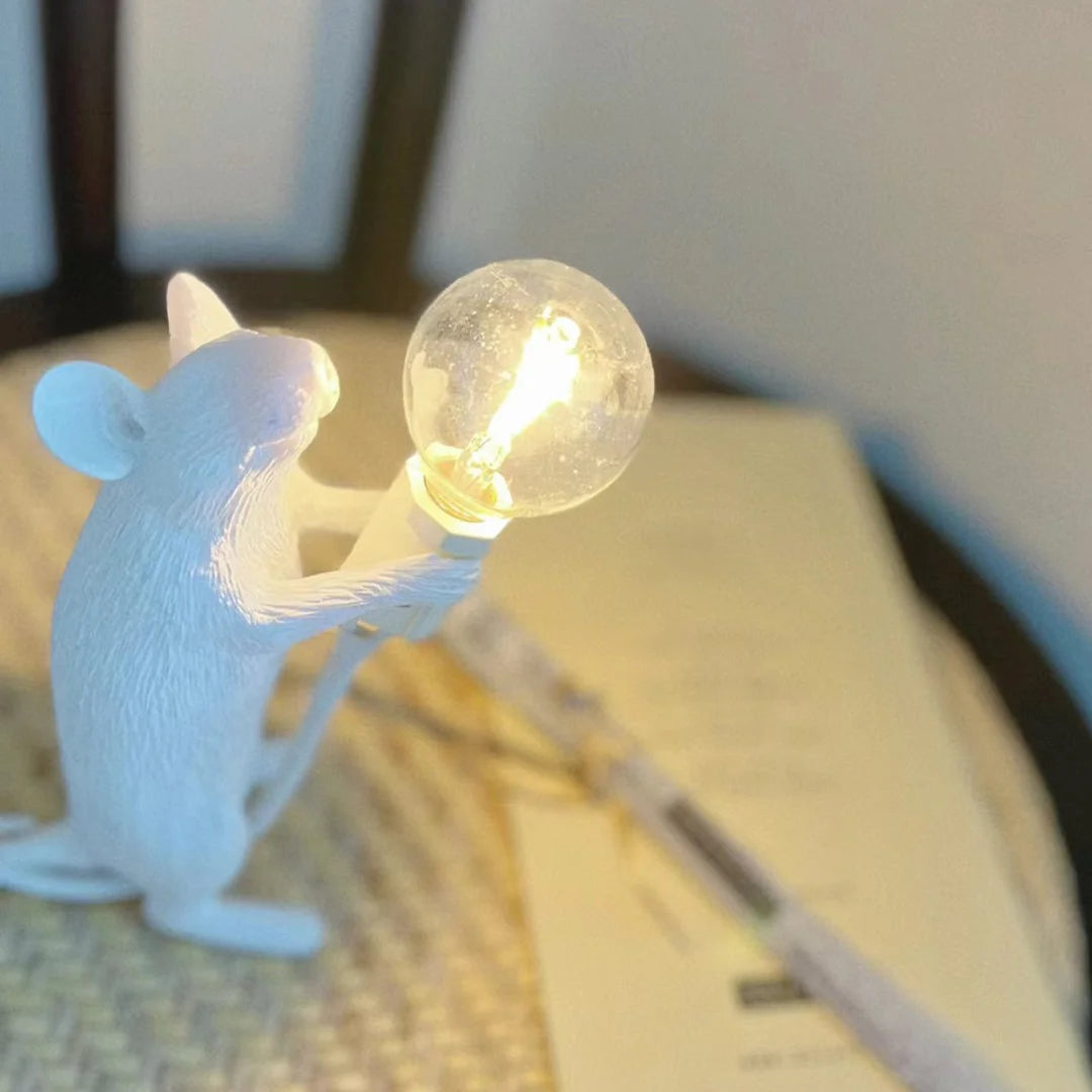 Indoor Mouse Sculpture Lamp, USB Plug – GabyBerg Design