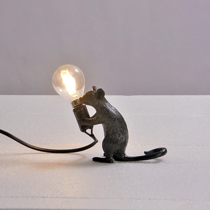 Indoor Mouse Sculpture Lamp, USB Plug – GabyBerg Design