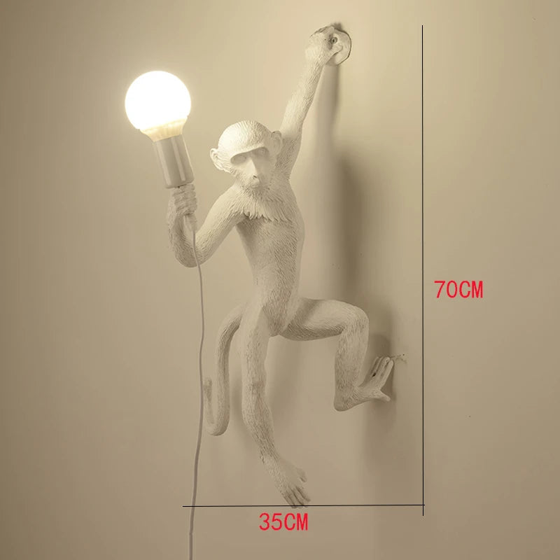 Climber Monkey Resin Wall Light – GabyBerg Design