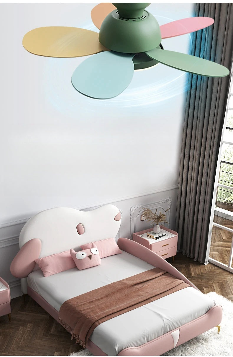 Remote-Controlled Colorful Chandelier Fan for Kids' Bedrooms – GabyBerg ...