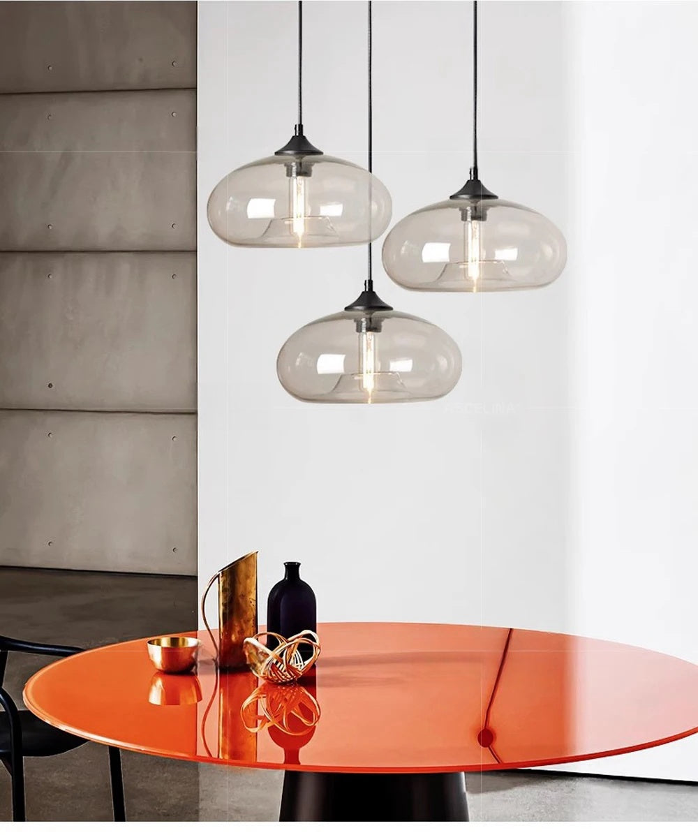 Simple Pure Oval Glass Pendant Lights – GabyBerg Design