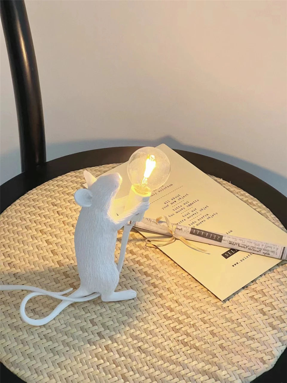 Indoor Mouse Sculpture Lamp, USB Plug – GabyBerg Design