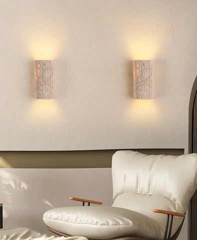 Natural Stone Travertine Hallway Wall Sconces – GabyBerg Design