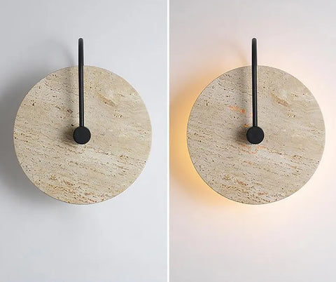 Natural Stone Travertine Hallway Wall Sconces – GabyBerg Design