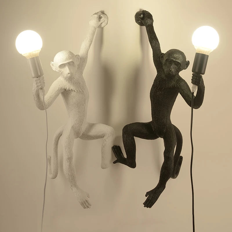Climber Monkey Resin Wall Light – GabyBerg Design