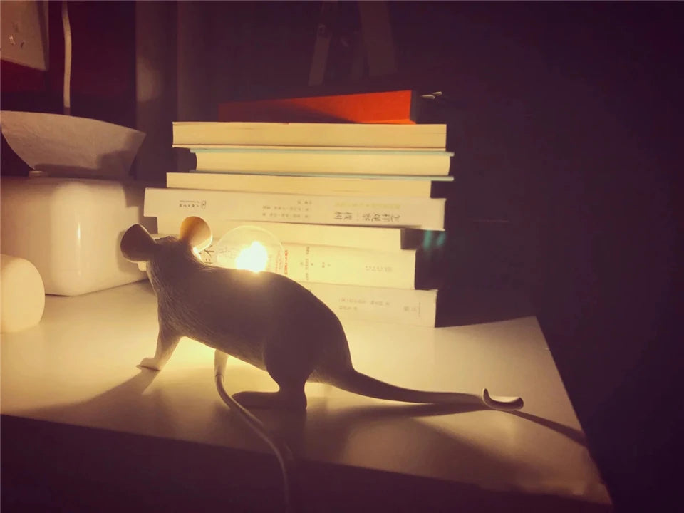 Indoor Mouse Sculpture Lamp, USB Plug – GabyBerg Design