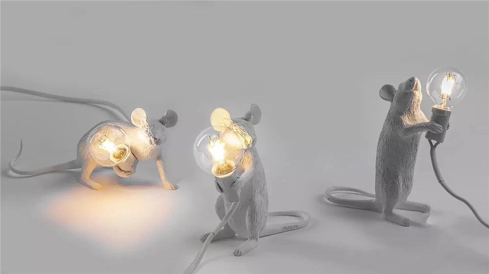 Indoor Mouse Sculpture Lamp, USB Plug – GabyBerg Design