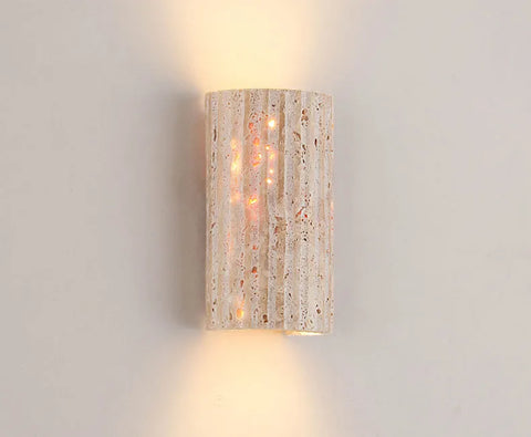 Natural Stone Travertine Hallway Wall Sconces – GabyBerg Design