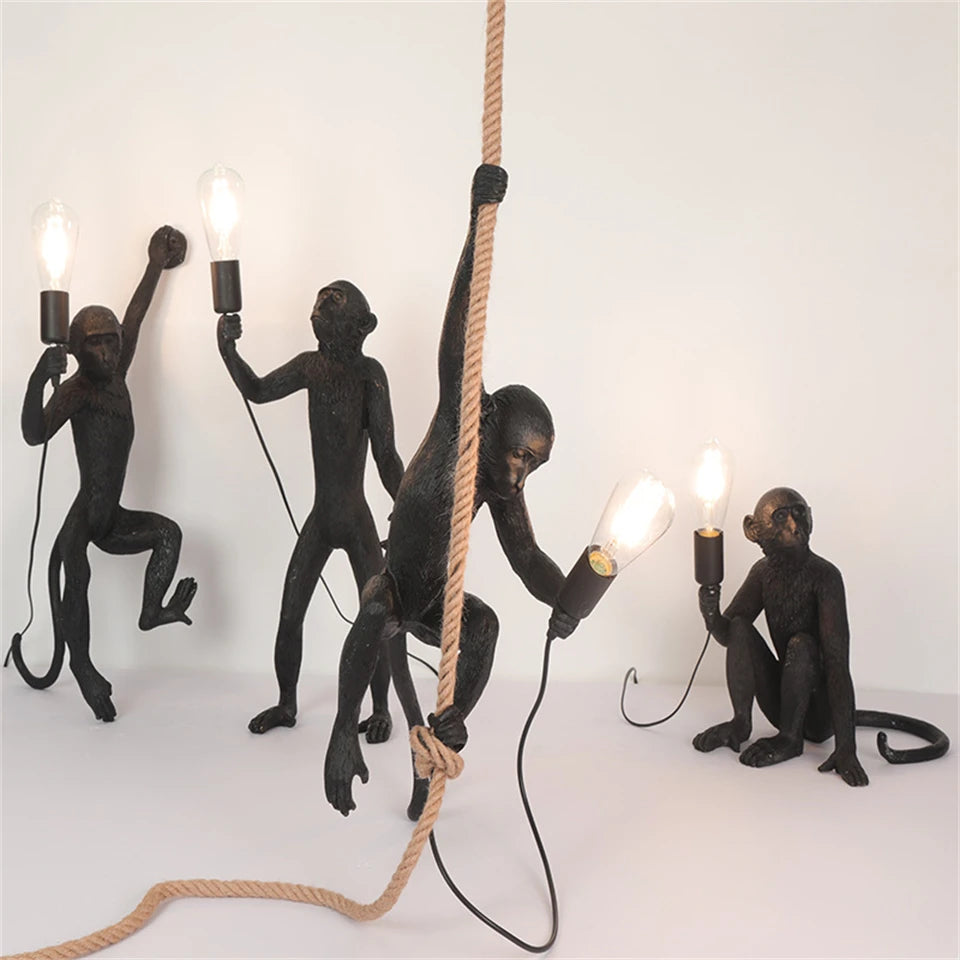 Climber Monkey Resin Wall Light – GabyBerg Design