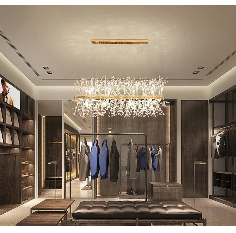 Dandelion Crystal Chandelier - Sparkling Light Fixture - Elegant ...