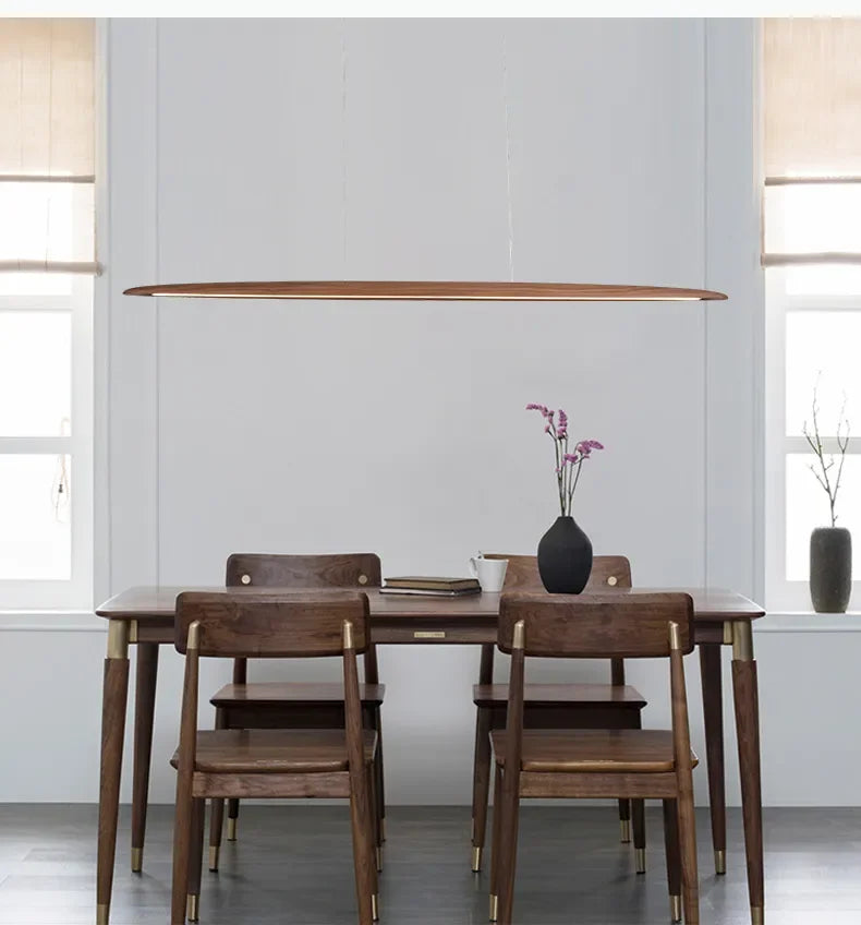 Natural Wood Linear Pendant Light – GabyBerg Design