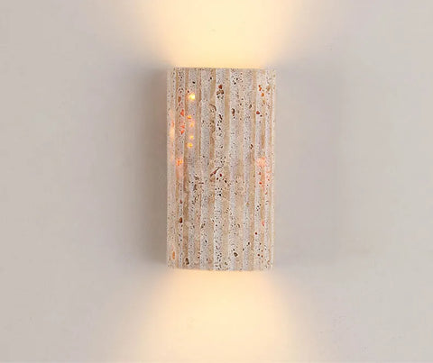 Natural Stone Travertine Hallway Wall Sconces – GabyBerg Design