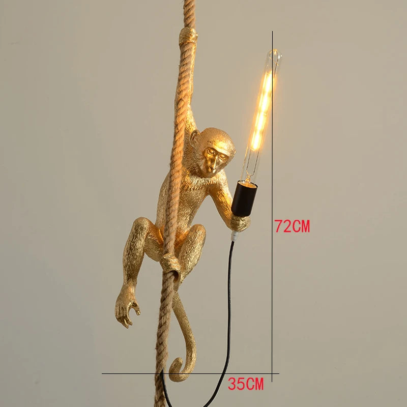 Climber Monkey Resin Wall Light – GabyBerg Design