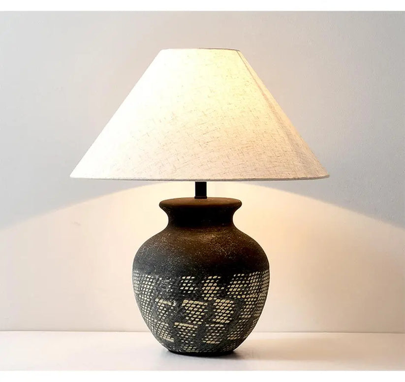 Faris Ceramic Table Lamp, Handcrafted Ceramic Lamp, Antique-Inspired ...