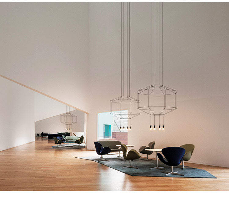 Nordic Minimalist Abstract Pendant Light – GabyBerg Design