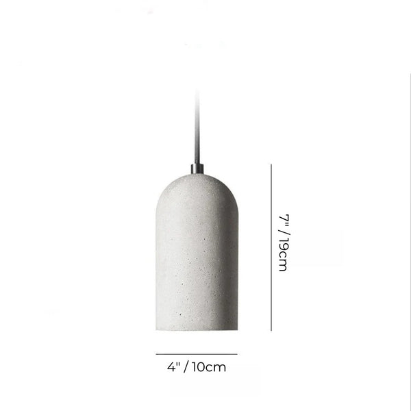 Simple Cement Light Fixture, Gray – GabyBerg Design