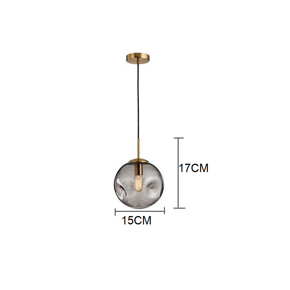 Dimpled Glass Pendant Light – GabyBerg Design