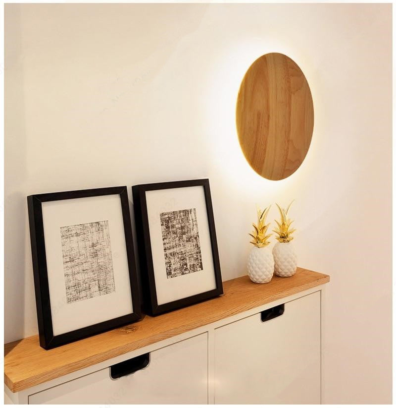 Modern Minimalist Wood LED Wall Light – GabyBerg Design