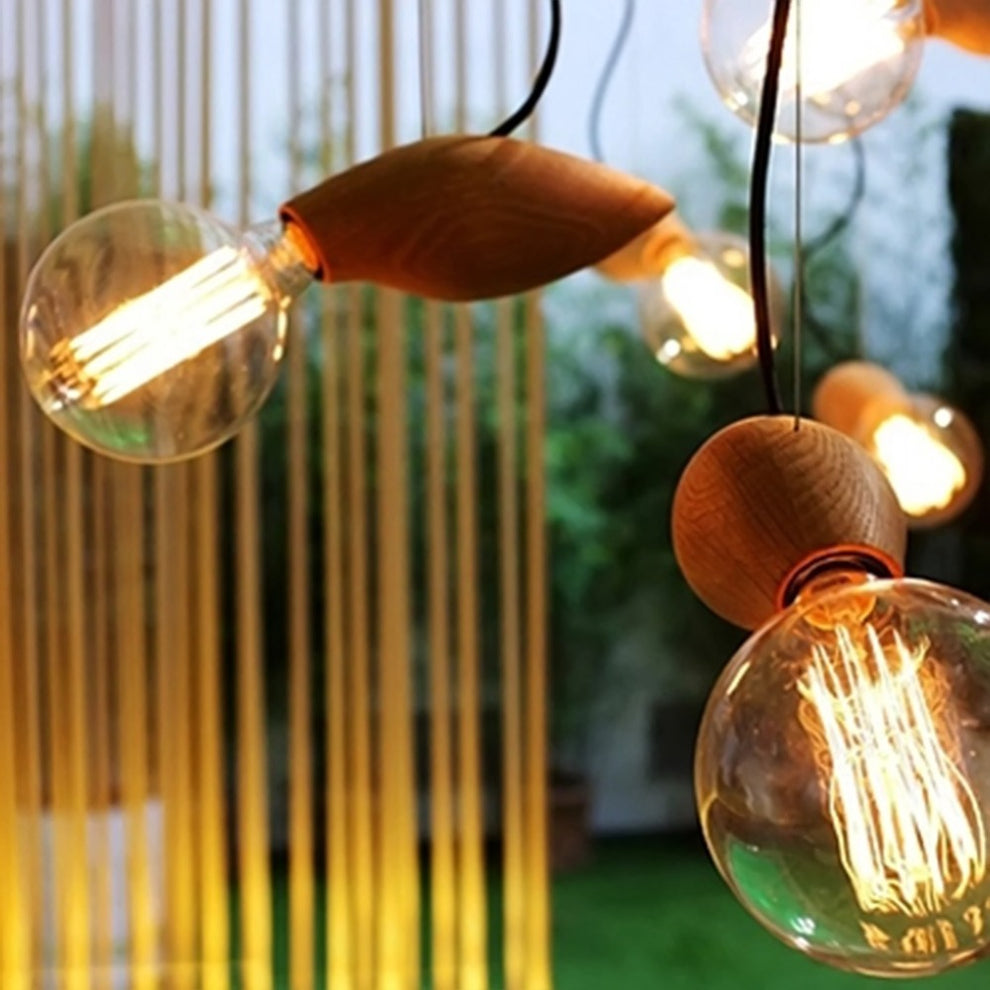 Oak Bulb Pendant Light – GabyBerg Design