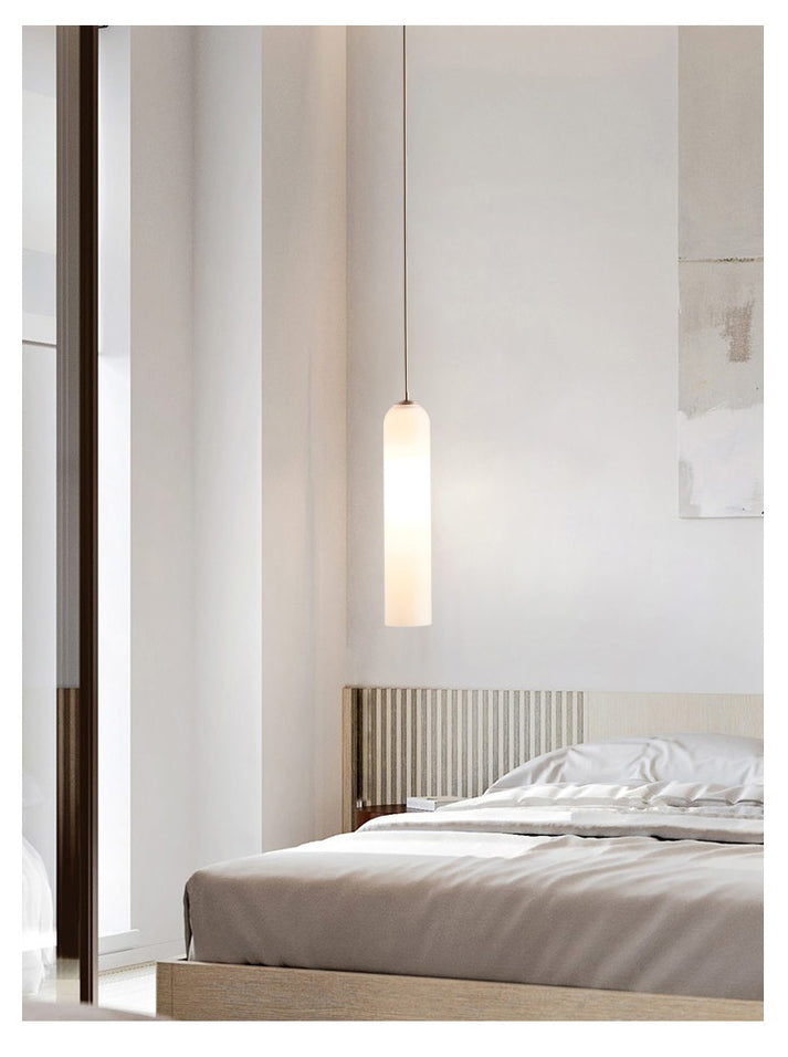 Modern Cylinder Glass Light Fixture – GabyBerg Design