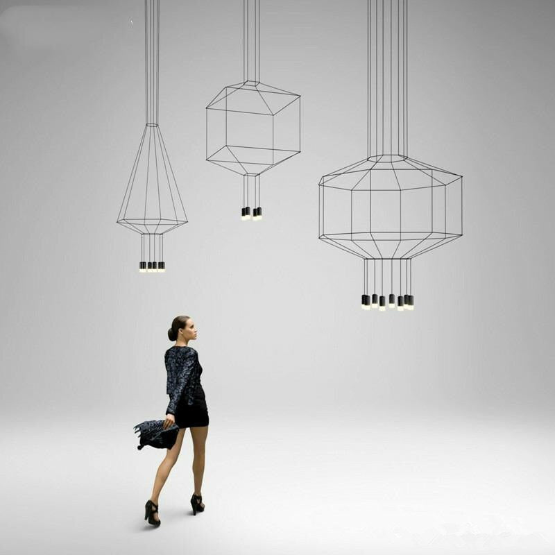 Nordic Minimalist Abstract Pendant Light – GabyBerg Design