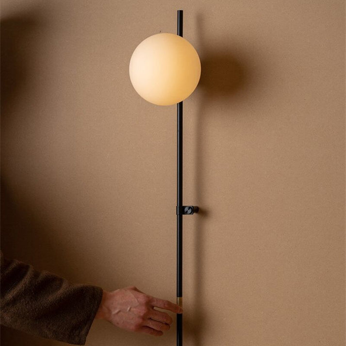 Nordic Minimalist White Globe Wall Light – GabyBerg Design