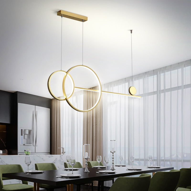 Dual Circle LED Chandelier – GabyBerg Design