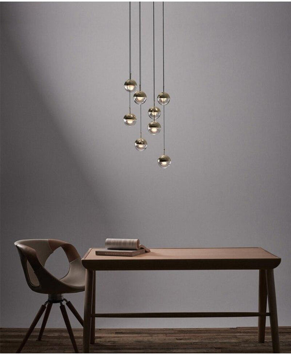 Rose Gold Drop Pendant Light - Elegant Rose Gold Fixture - Modern ...