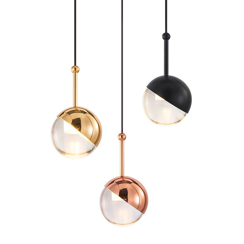 Rose Gold Drop Pendant Light - Elegant Rose Gold Fixture - Modern ...