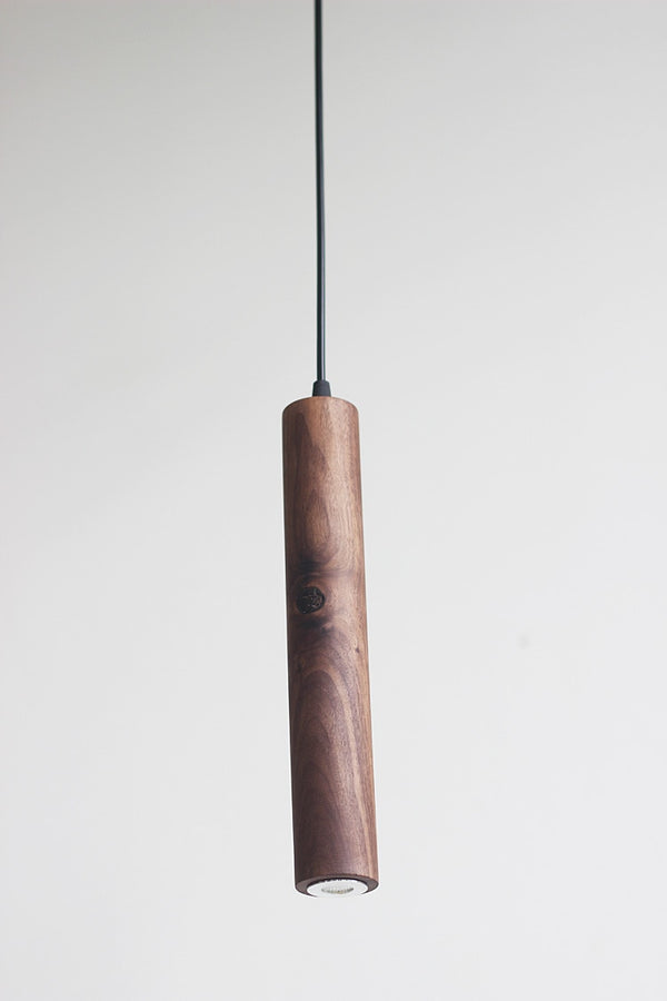 Walnut Pendant Light – Nordic Solid Wood Hanging Lamp | GabyBerg ...