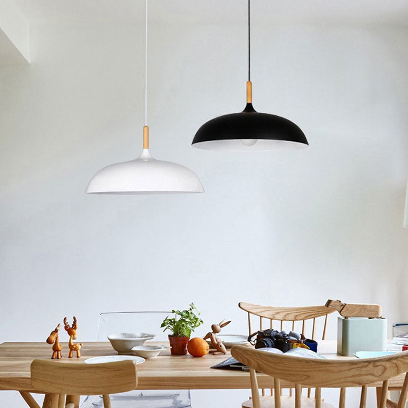 Minimalist Wood Plate Pendant Light – GabyBerg Design