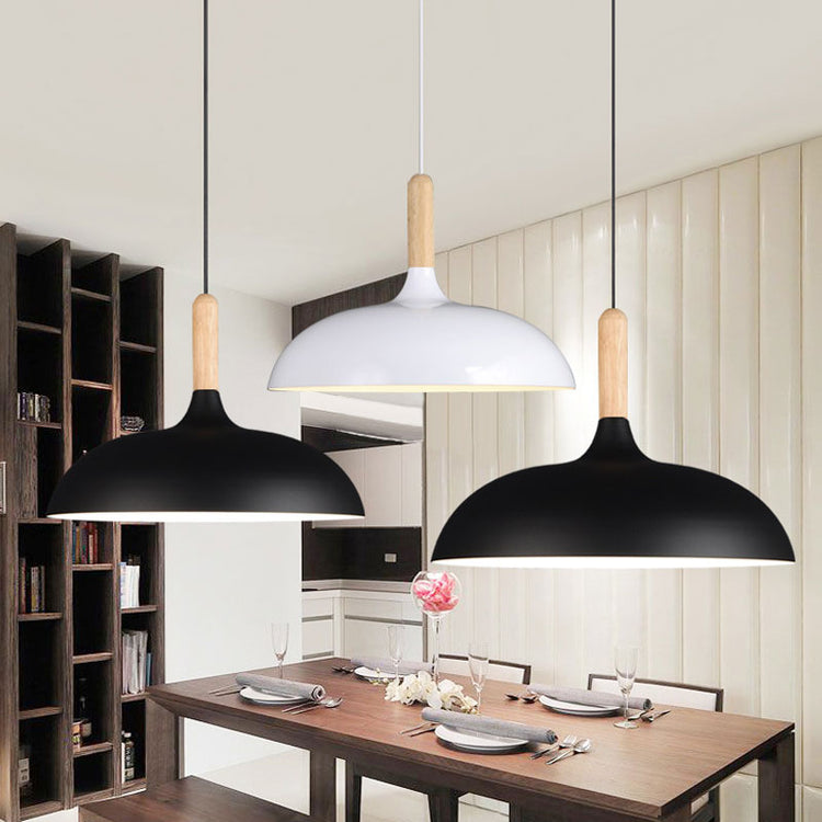 Minimalist Wood Plate Pendant Light – GabyBerg Design
