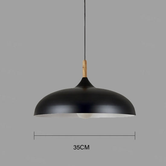 Minimalist Wood Plate Pendant Light – GabyBerg Design